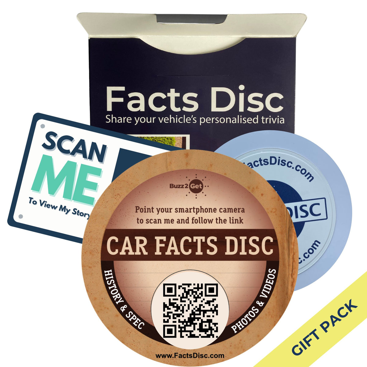Vintage Style Car Facts Disc | Facts Disc by Buzz2Get